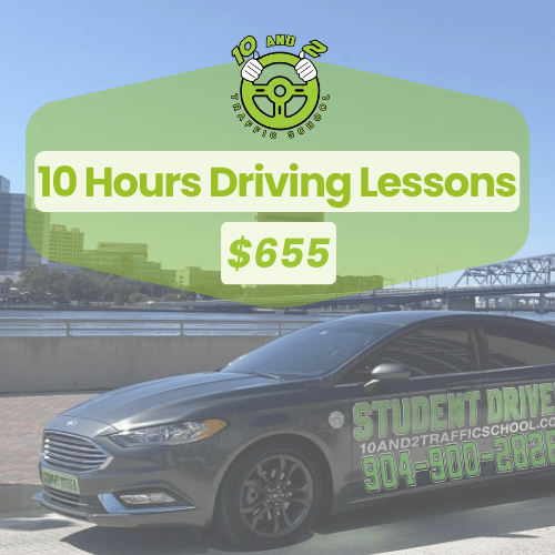 10 HOURS OF INSTRUCTION - 10 and 2 Traffic School