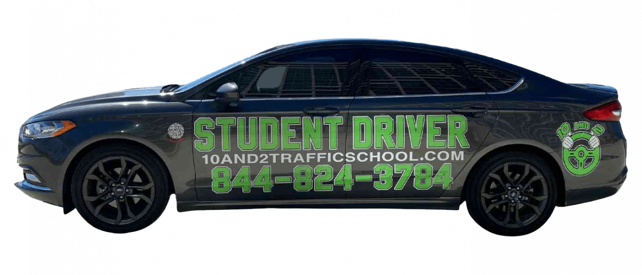 Behind The Wheel Driving Lessons - 10 and 2 Traffic School